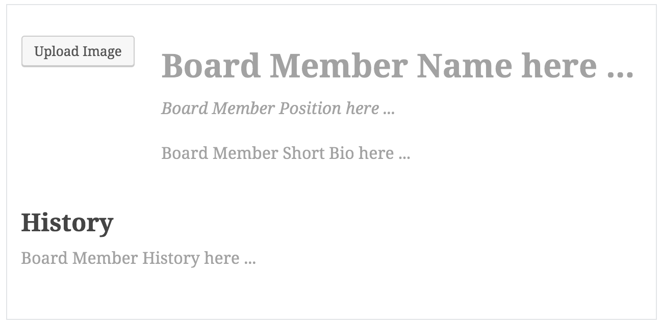 Gutenberg Blocks - Board Member Block Written in JSX - Remejy . Com